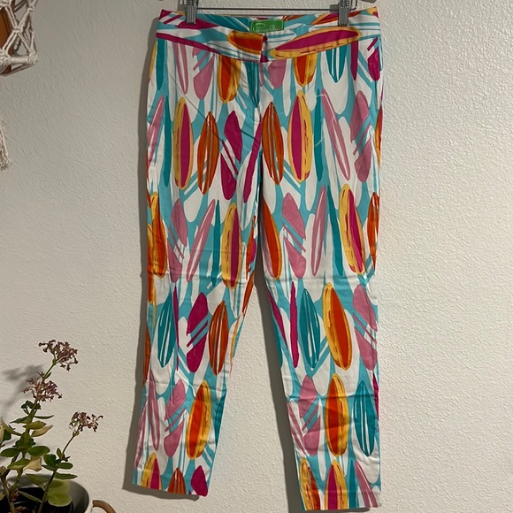 Pappagallo | Pants & Jumpsuits | Pappagallo Womens Surfboard Print ...